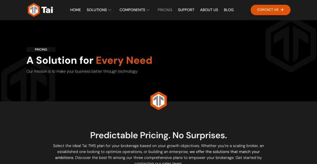 Pricing - Tai Software