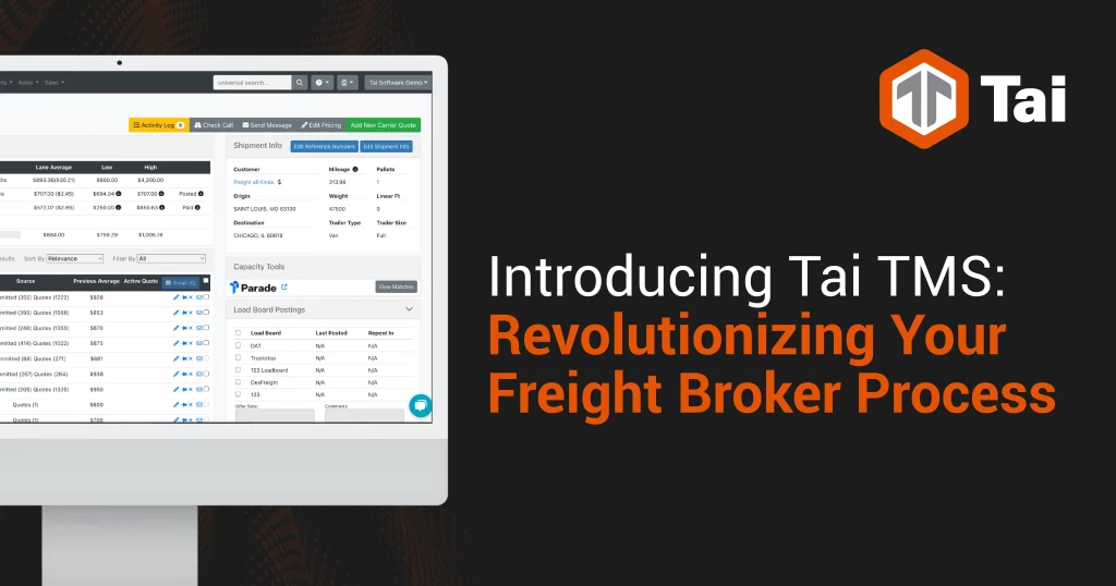 Introducing Tai TMS: Revolutionizing Your Freight Broker Process - Tai ...
