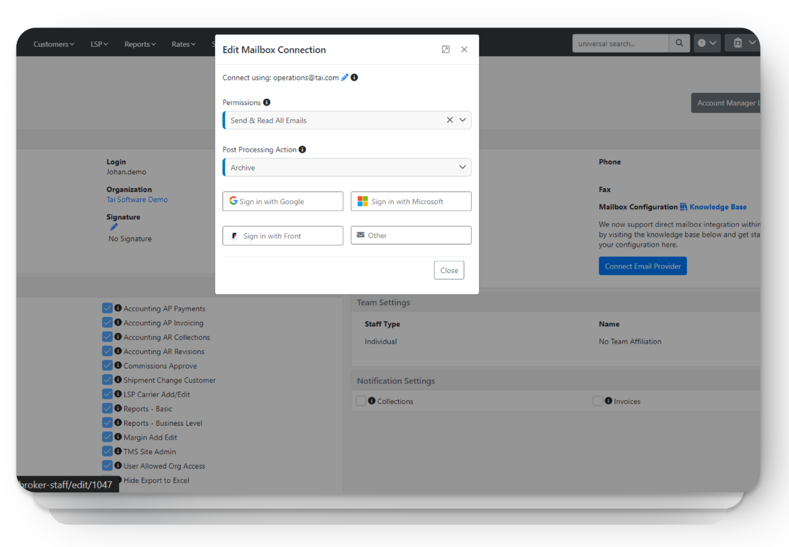 The Freight Broker TMS - Tai Software