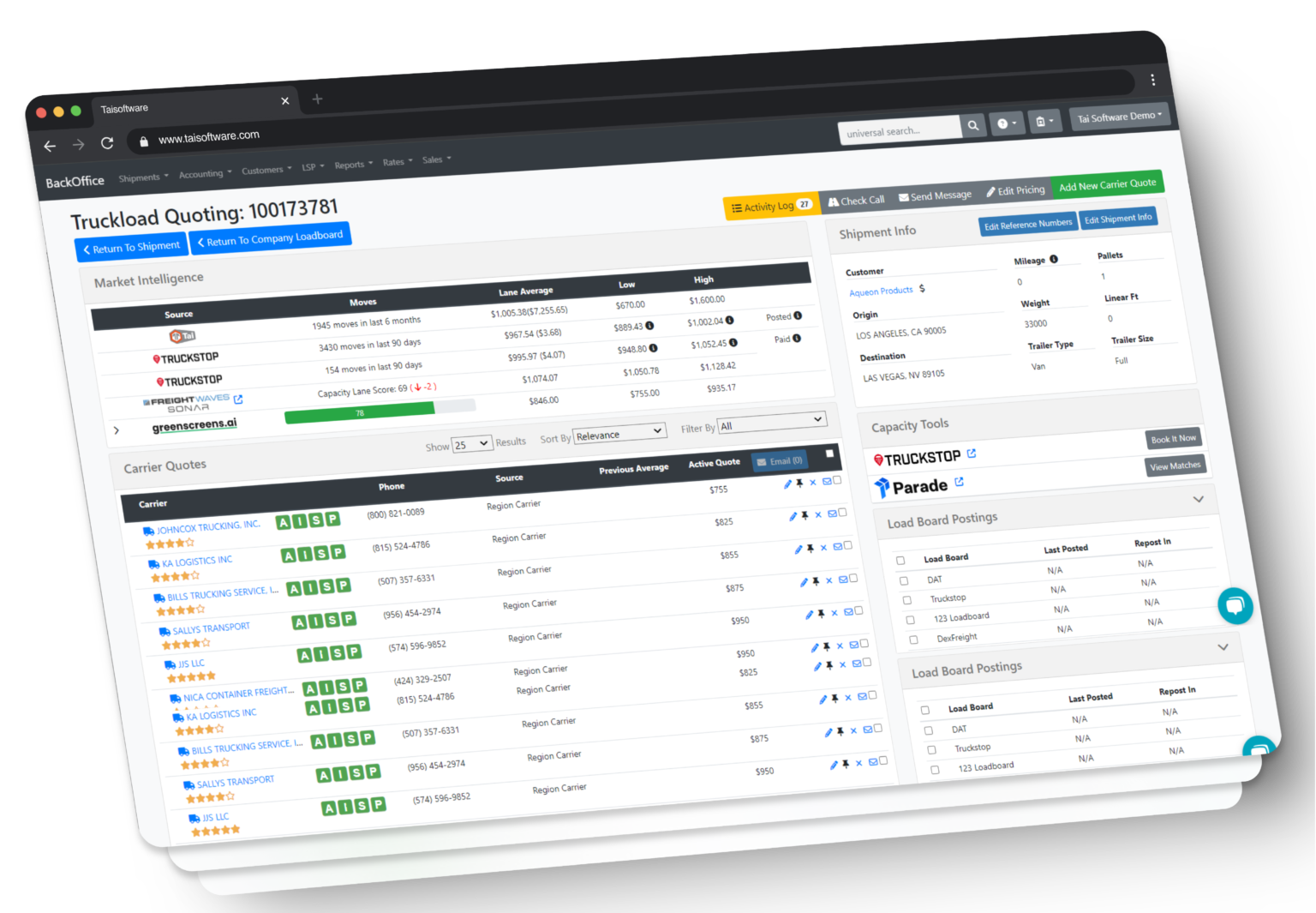 The Freight Broker TMS - Tai Software