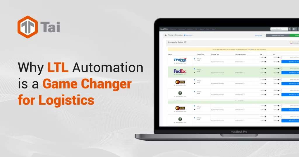 Why LTL Automation Is A Game Changer For Logistics - Tai Software
