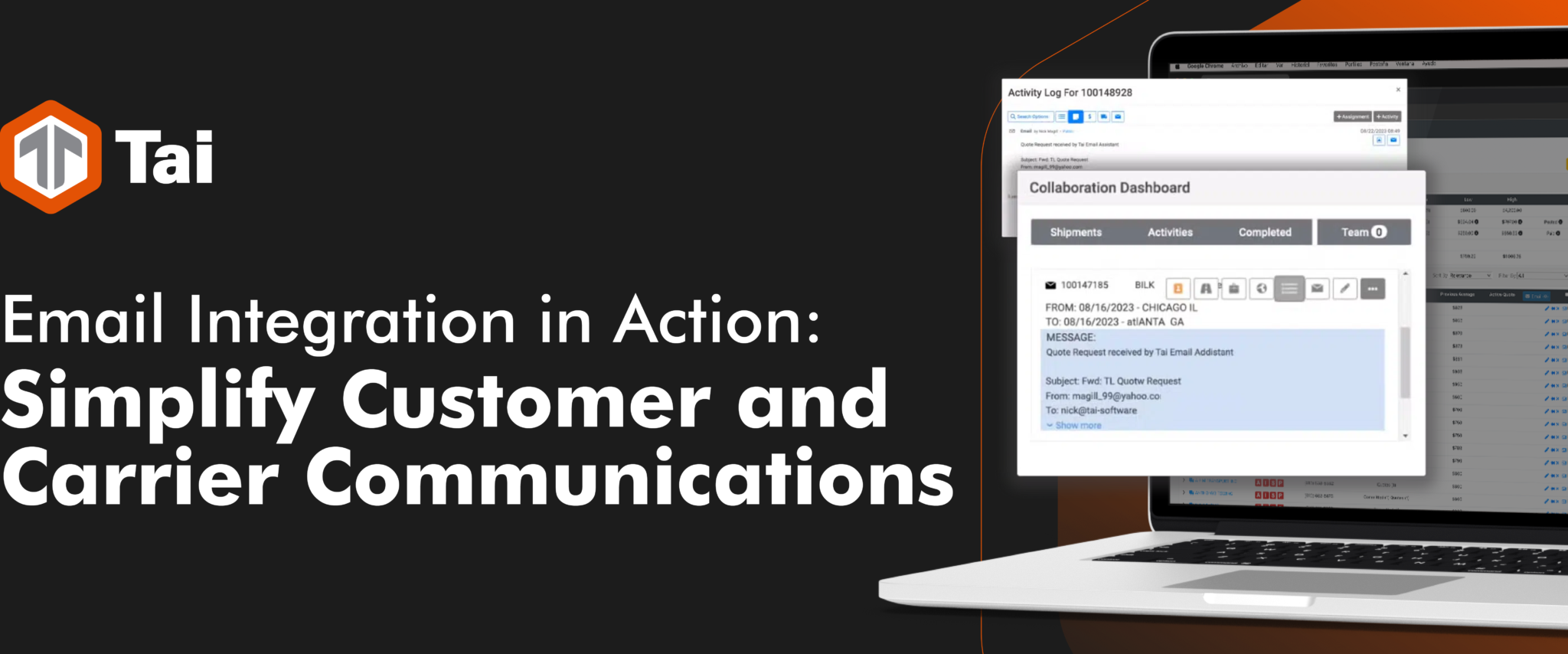 Freight Broker Software By Tai TMS - Tai Software