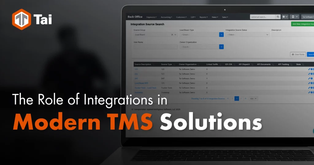 The Role Of Integrations In Modern TMS Solutions - Tai Software